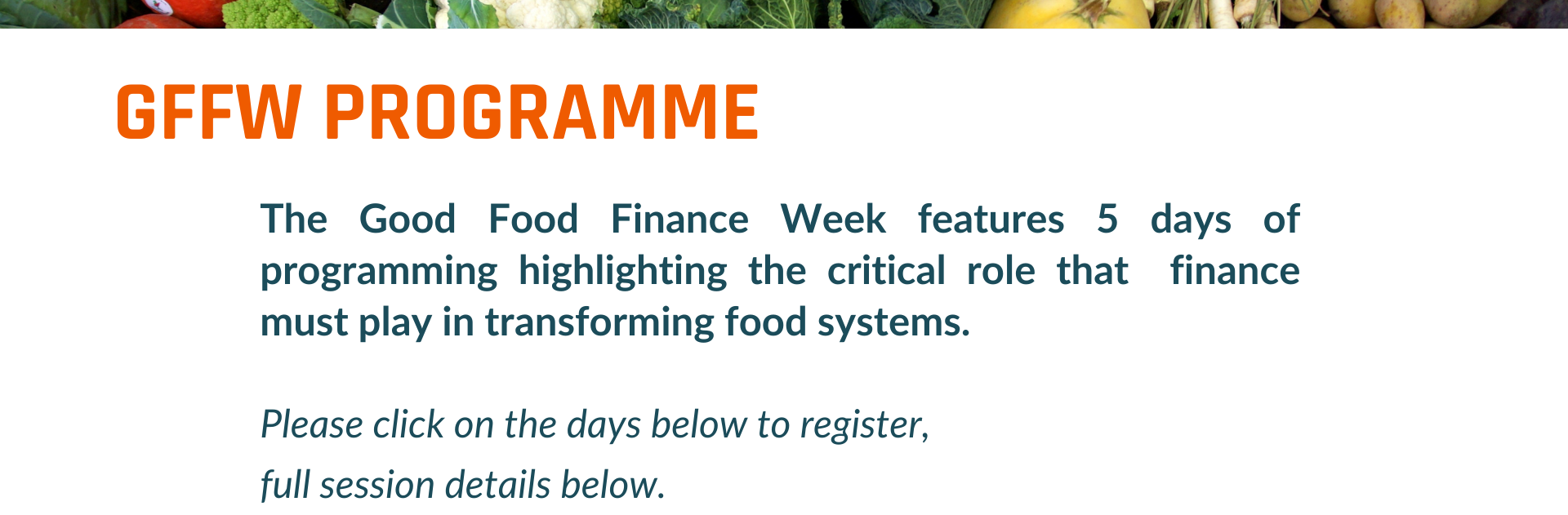 Good Food Finance Week 2023 – Good Food Finance Network